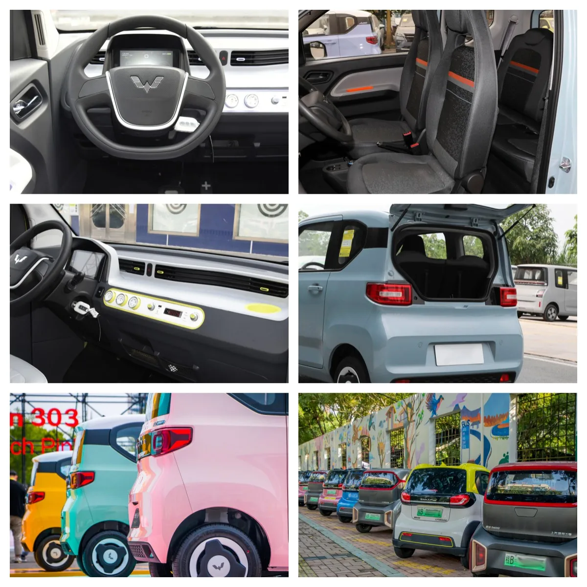 Hot Sale 2023 Wuling Mini New Energy Ac Auto Electrico Used Cars Two ...