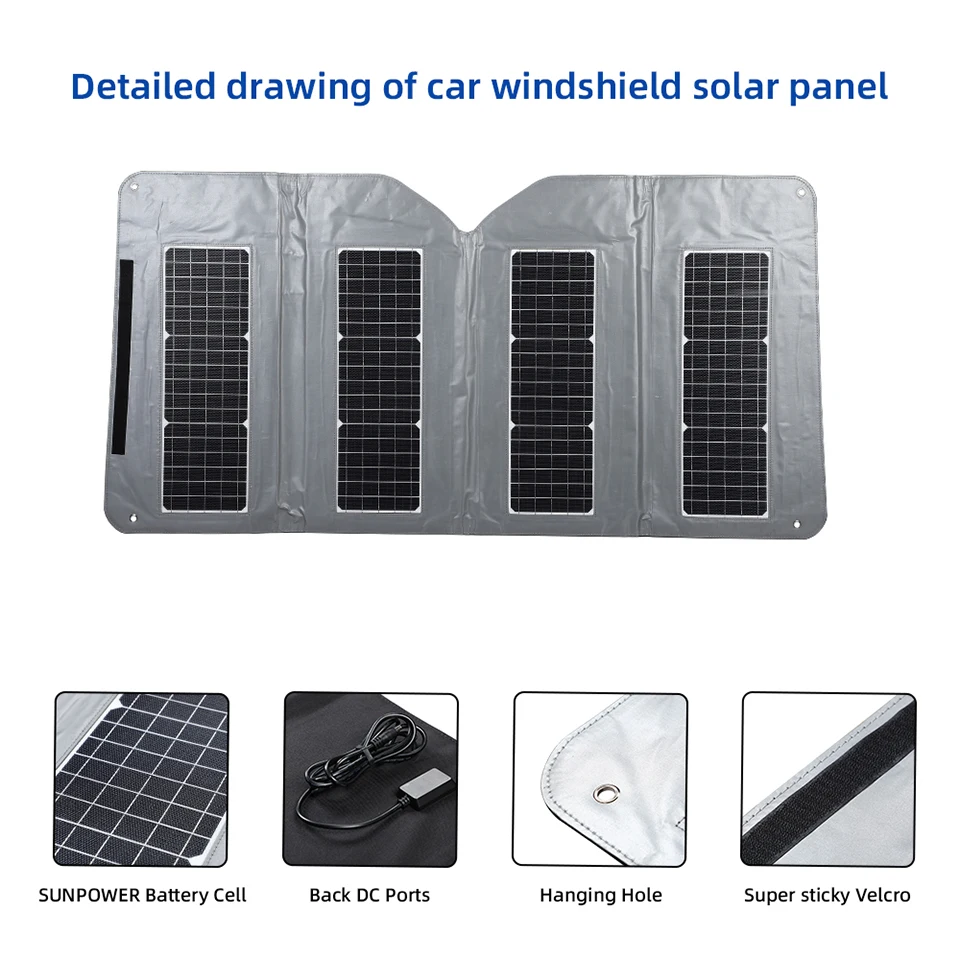 1pcs Sunyima 18v 65w 700*340 Monocrystalline Etfe Folding Car ...