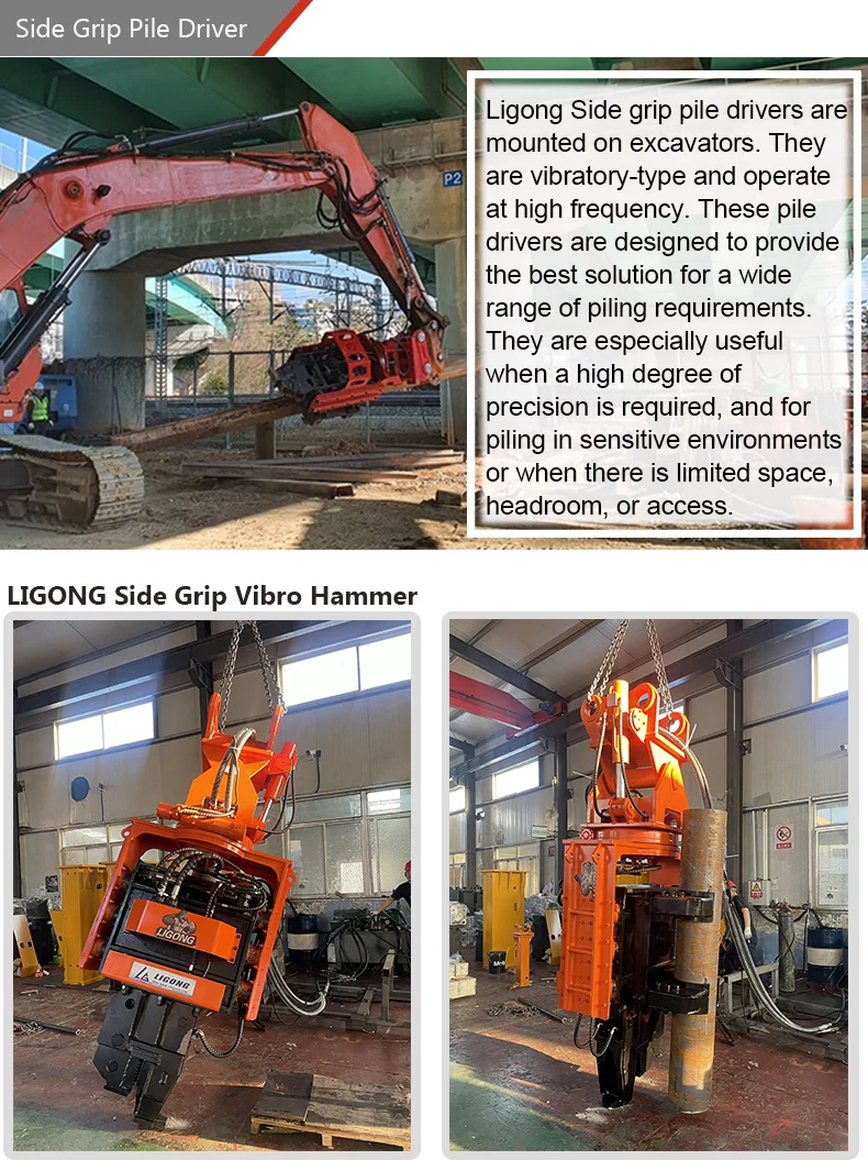 PC360 Pile Driver Excavator - Vibro Hammer for Tunnel Construction