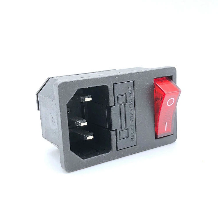 AC-14-F1 Power Outlet - 10A 250V AC Fuse Mounting Chassis