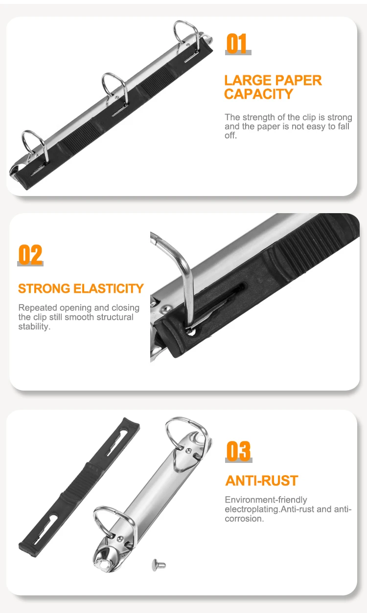 Plastic & Metal Clip Binder With Compressor Bar - Oem Available