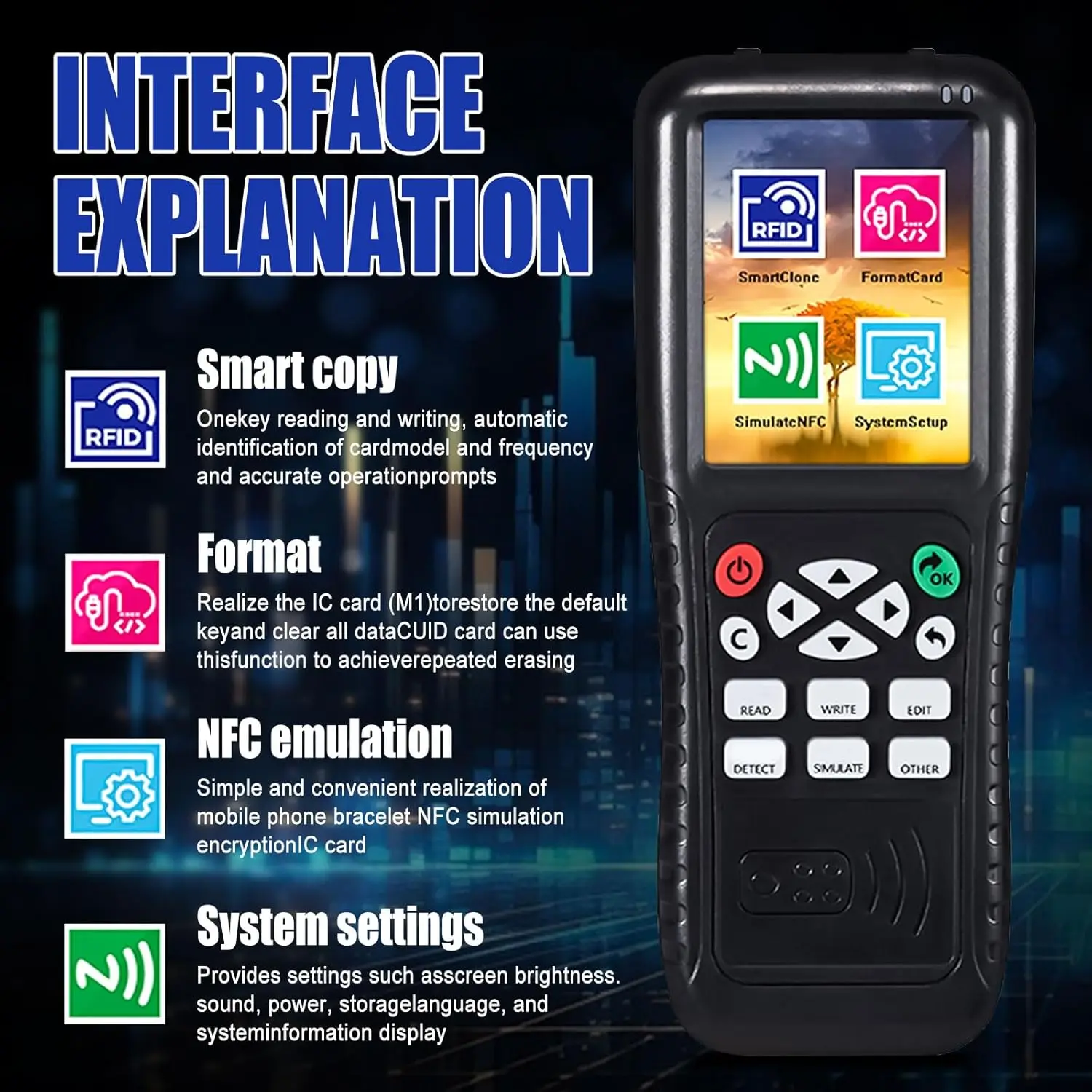 Icopy X100 RFID Copier - Full Decode Function & NFC Duplicator