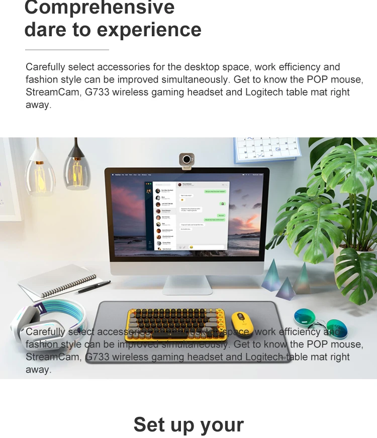 Logitech Bubble Wireless Mechanical Keyboard - 108 Keys