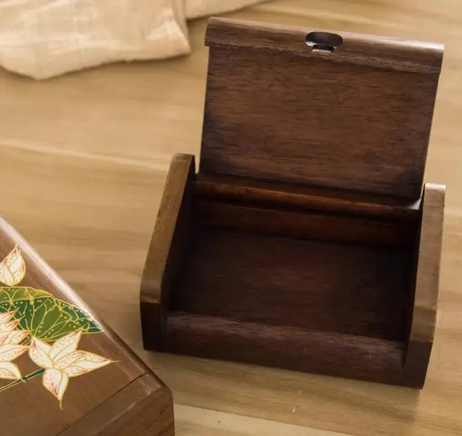 Customized Small Wood Retro Vintage Texture Treasure Chest Box Stash ...