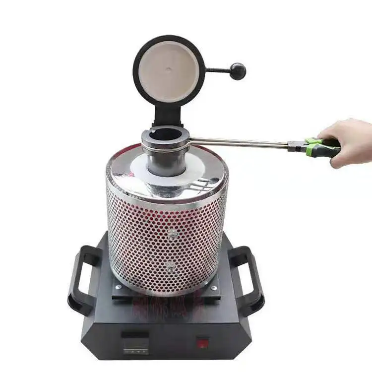 Laboratory metal melting furnace gold melting machine graphite crucible ...