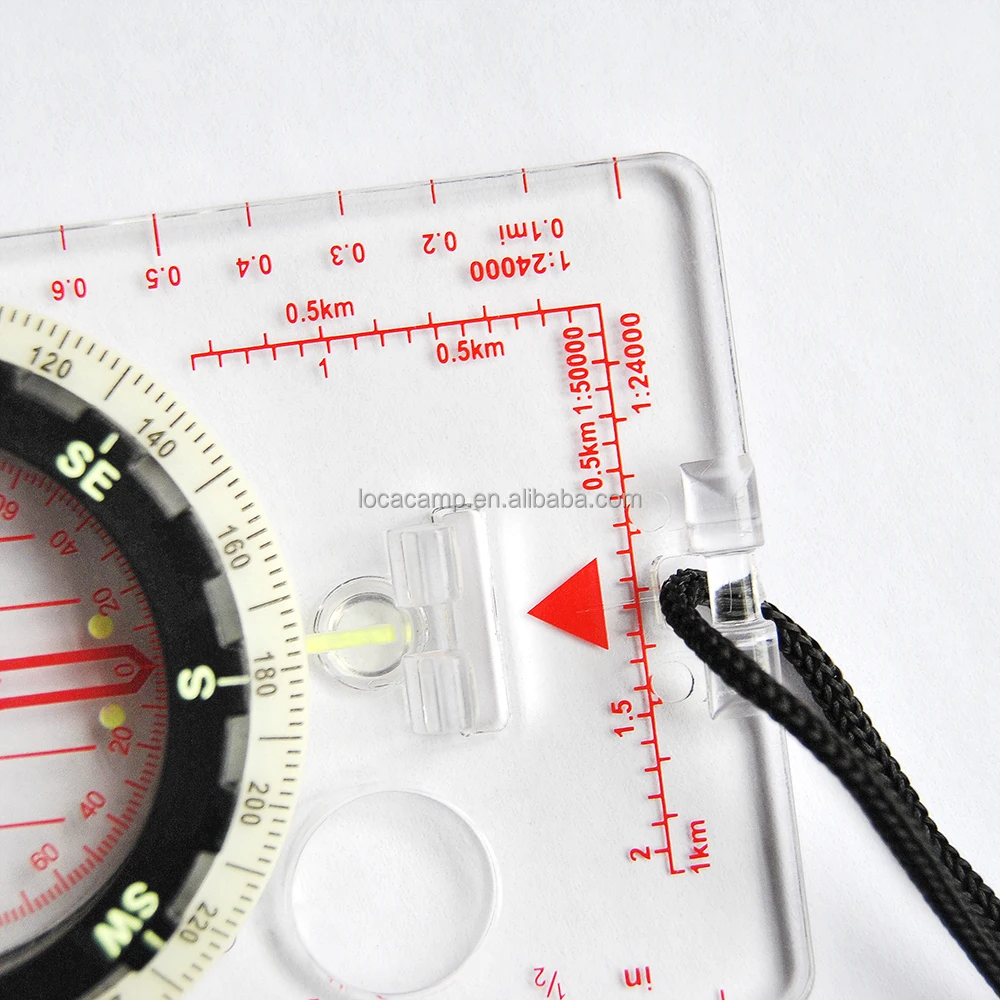 2024 Orienteering Map Compass - Precision and Night Glow
