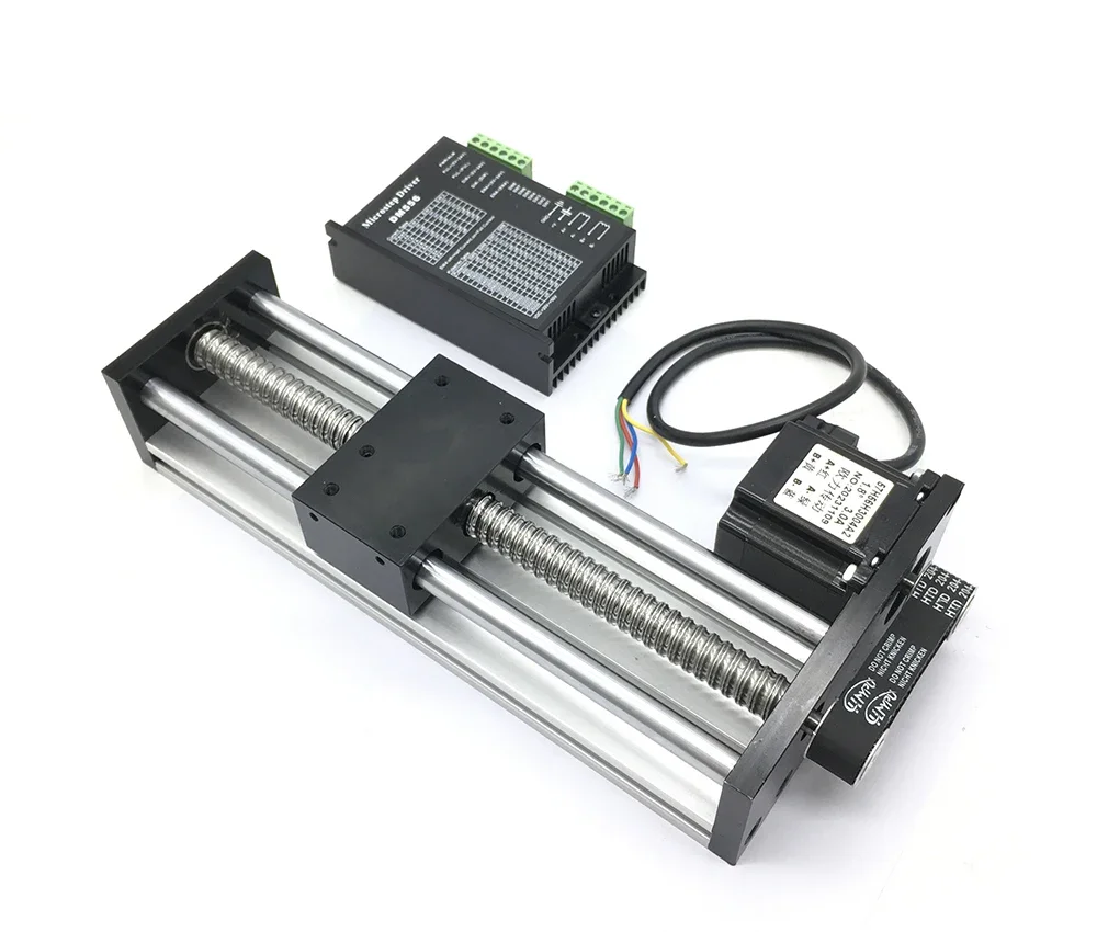 Synchronous Pulley Linear Rail Kit Sliding Table Module Slide Stage 50 ...