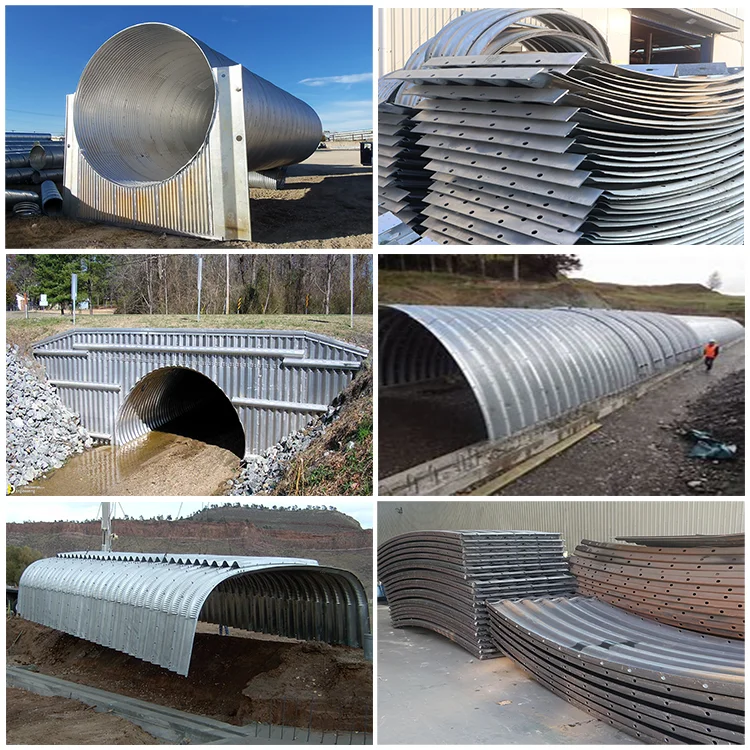 2000mm Corrugated Metal Culvert Pipe - Large Diameter Arch Pipe for ...
