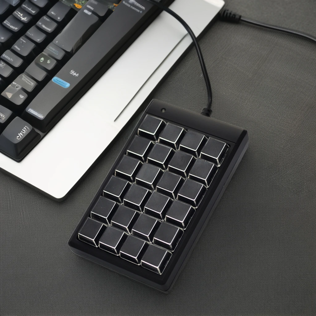 24-Keys USB Programmable Mini Mechanical Keyboard for POS Machinery ...