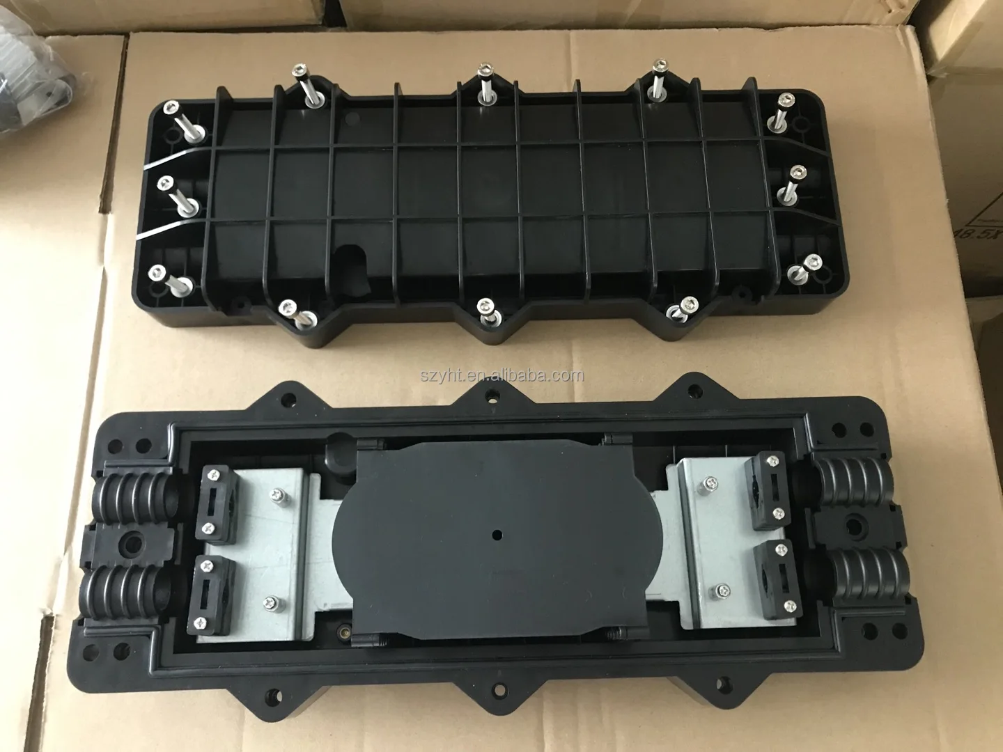 Ftth Waterproof Outdoor Inline Type Fiber Optic Enclosure Box ...