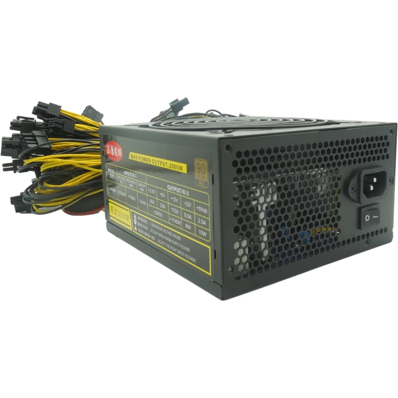 8 graphics card power supply 2000W desktop computer power supply 1800W ...