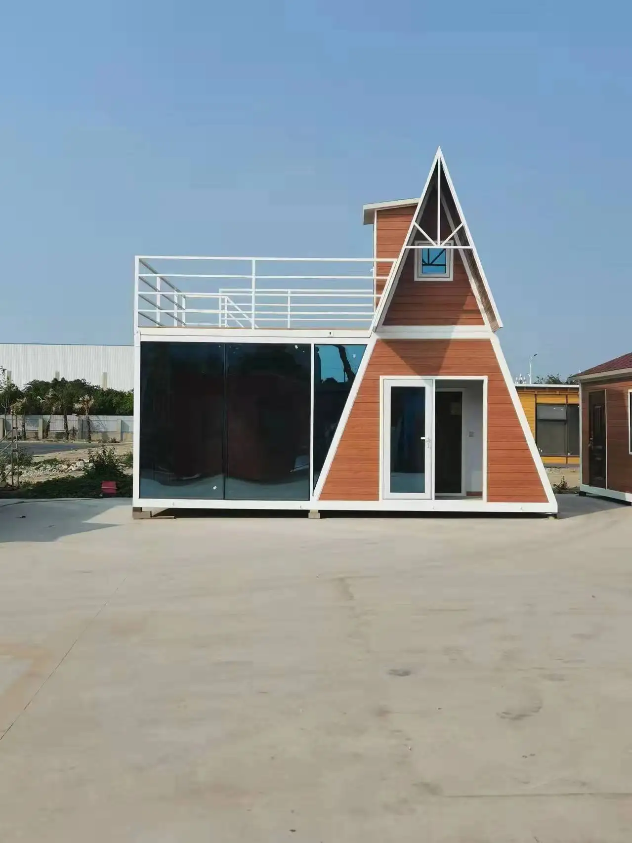Steel Structure Integrated Room Guest House Container View Room Wooden ...