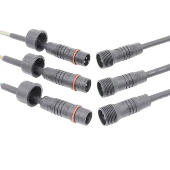 4 Pin Female Cable Connector Pvc Insulated Copper Core Power Electrical ...