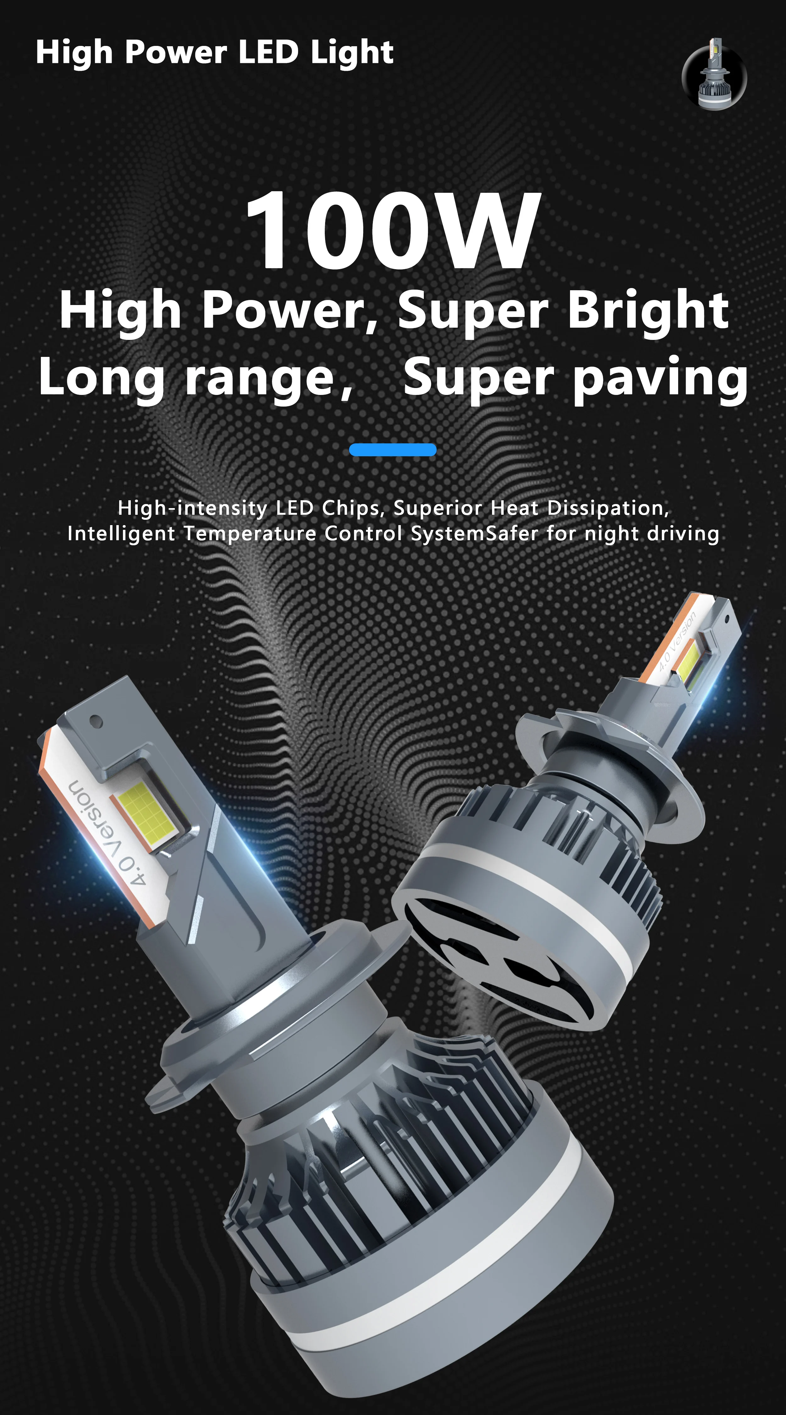 110W 11000LM Auto Led Headlight H7 Led H7 H8 H11 H4 9005 9006 H1 880 ...