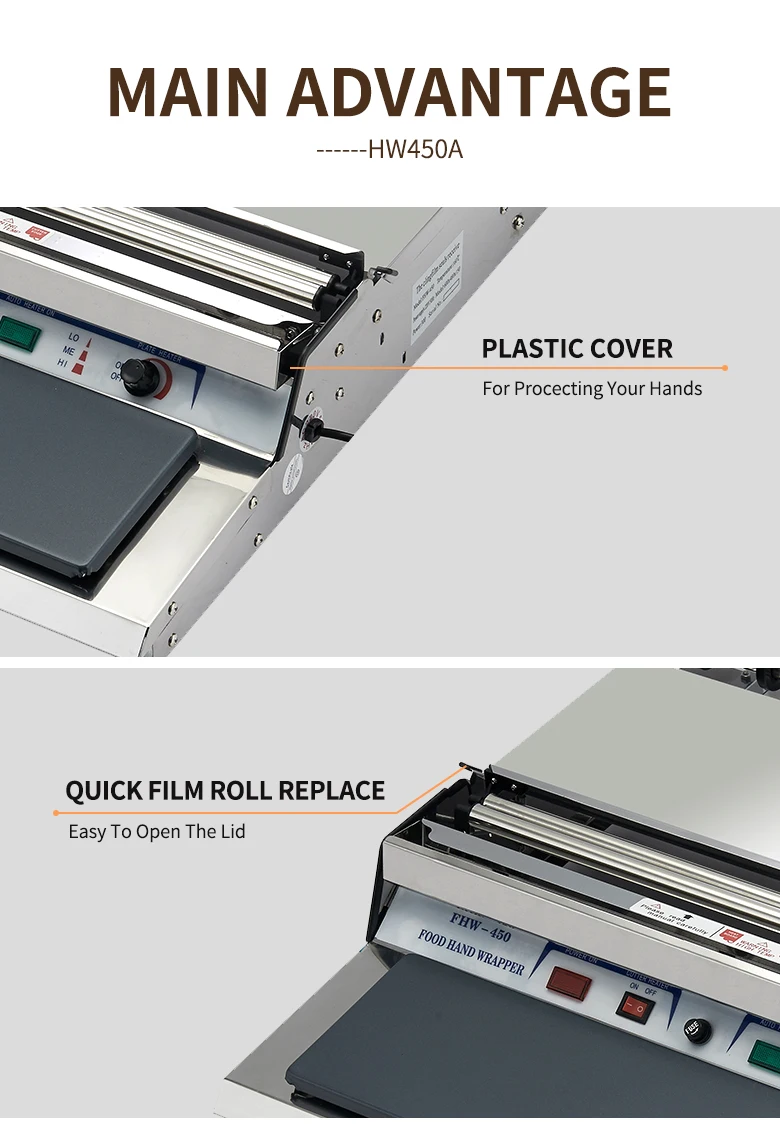 Premium Quality Stainless Steel Hand Wrapping Machine Hw 450 Factory ...