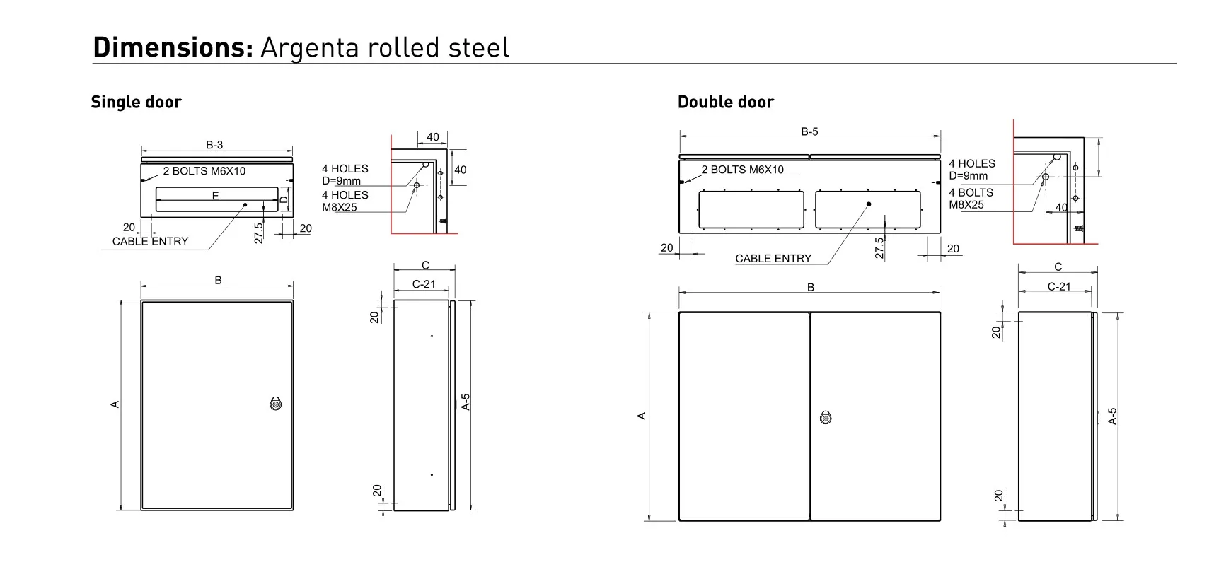 Ip66 Rolled Steel Wall-mounted Cabinet Distribution Box ...