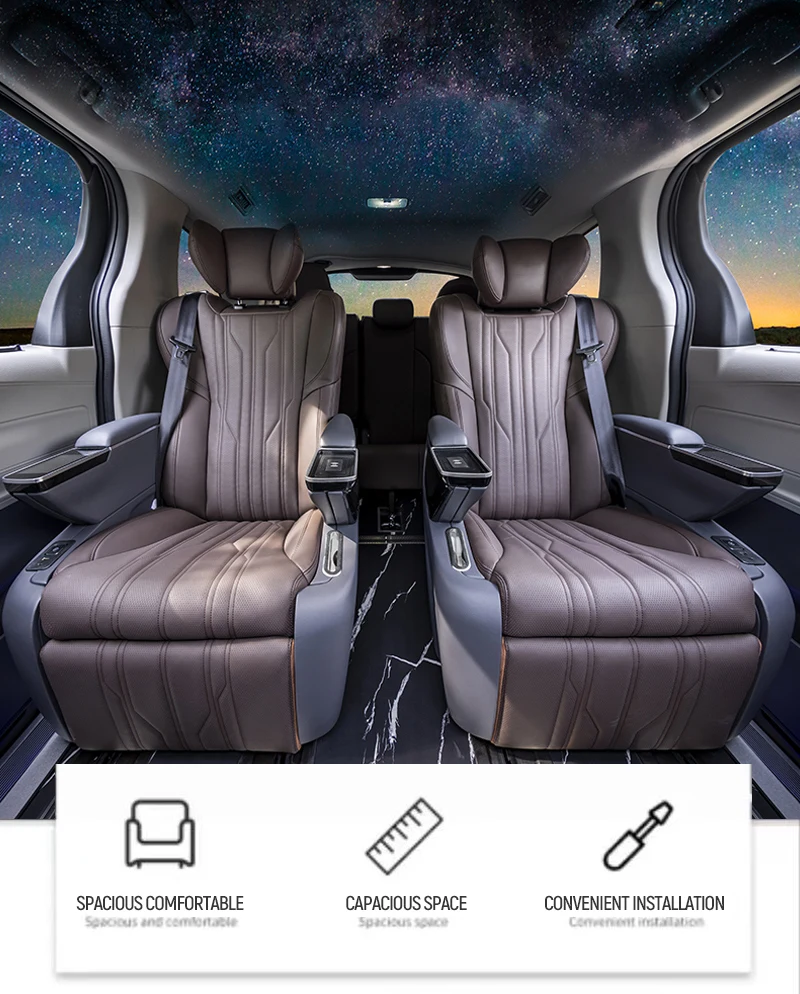 Custom Adult Single Nappa Leather Luxury SUV Seats