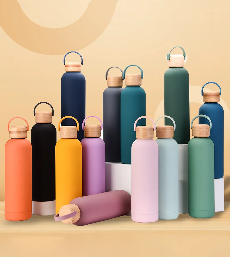 Bottleworks Custom Print Double Wall Insulated Thermos Soft Rubber ...