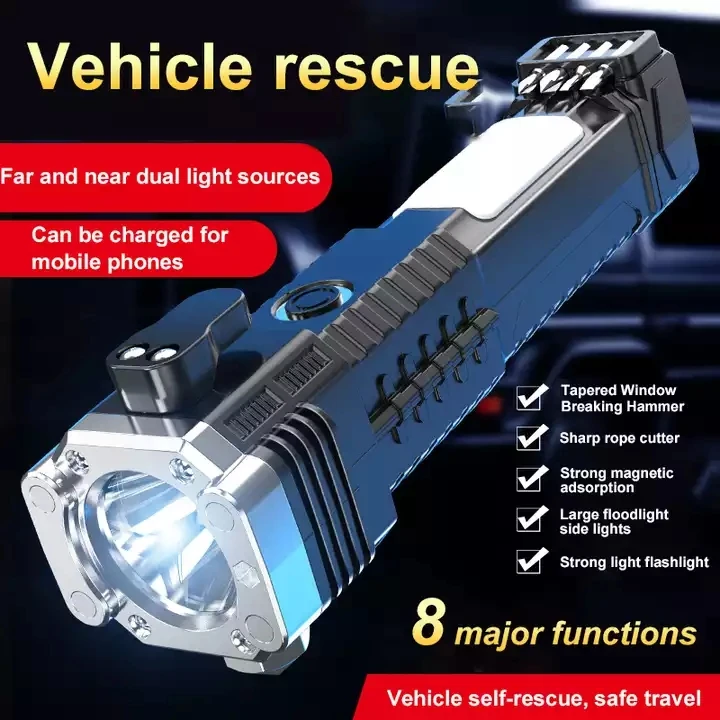 New Multifunction Led Flashlight Portable Rechargeable Torch Light With ...