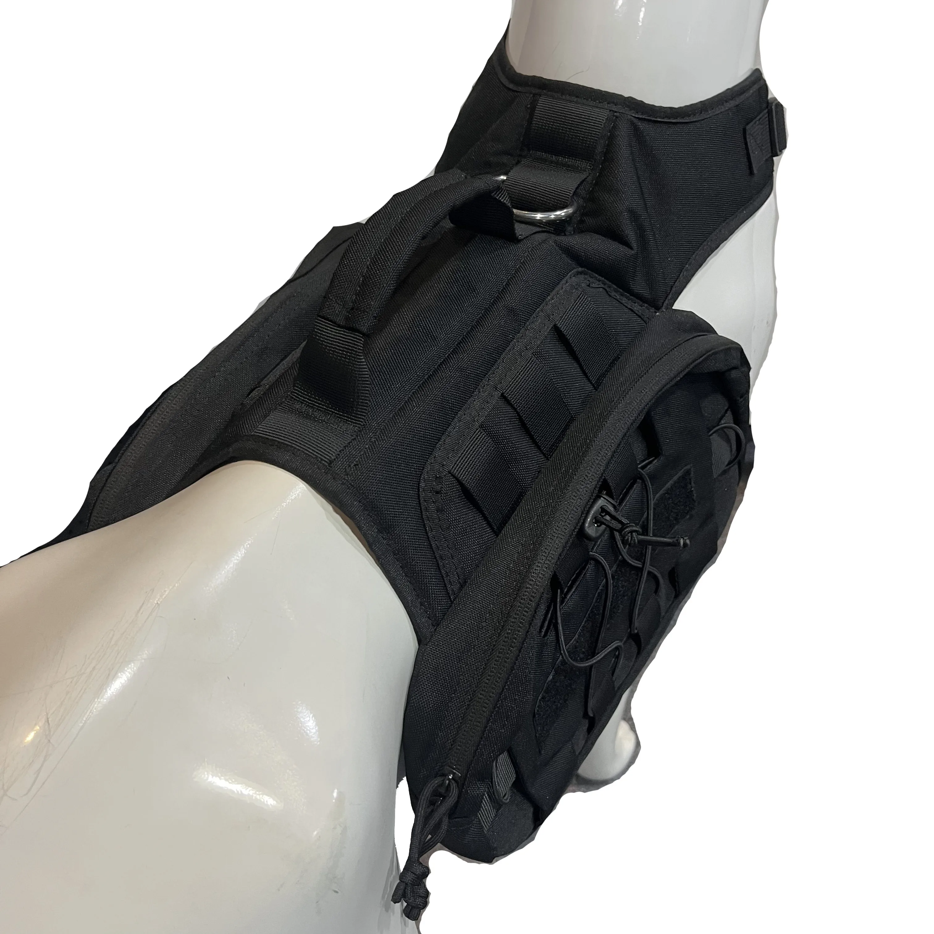 Tactical Dog Backpack Two Sides Pouch Bag Loading Bowl Dog Harness For ...