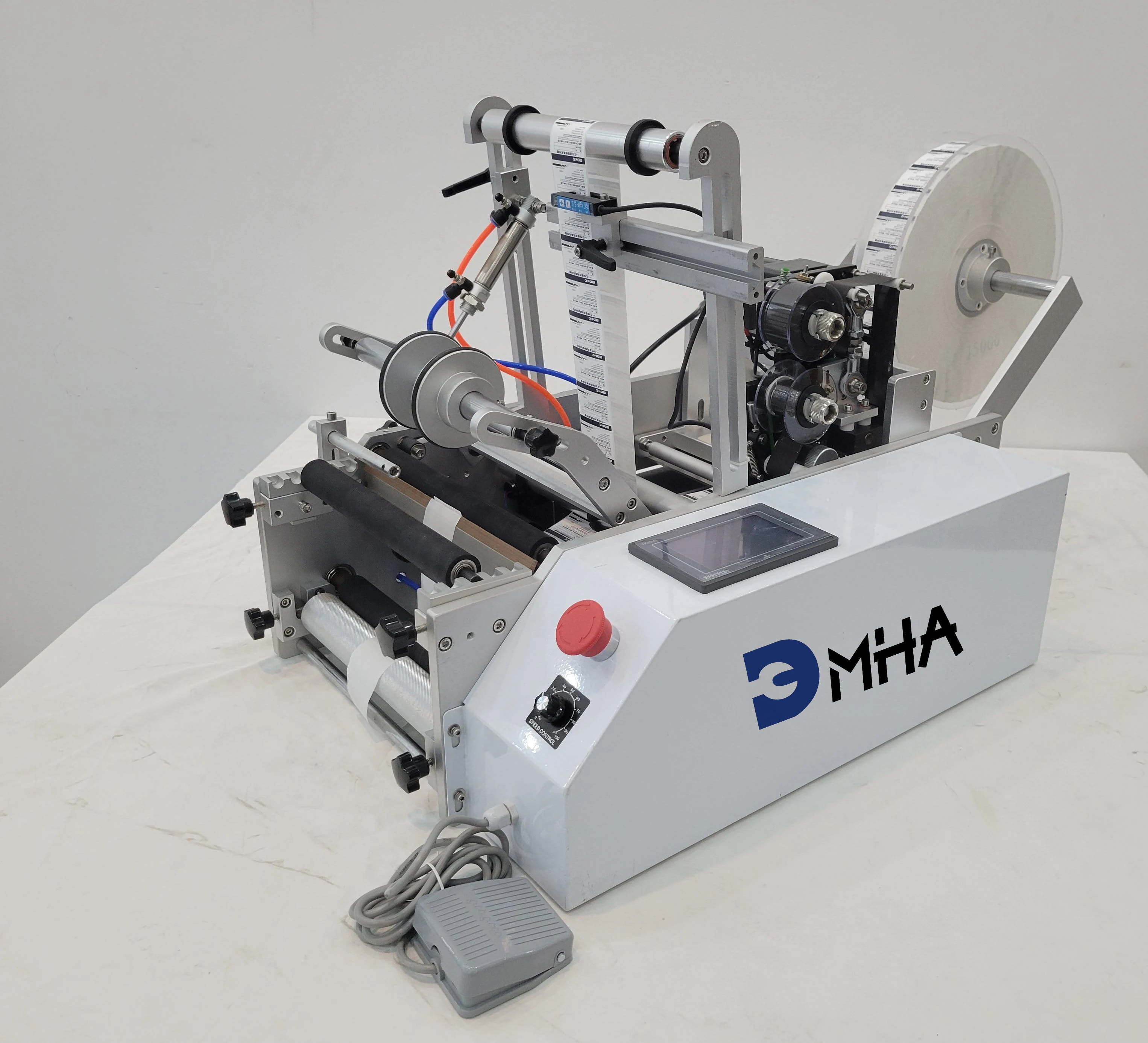 Sales Semi-automatic Round Bottle Labeling Machine/bottle and Lid Semi ...