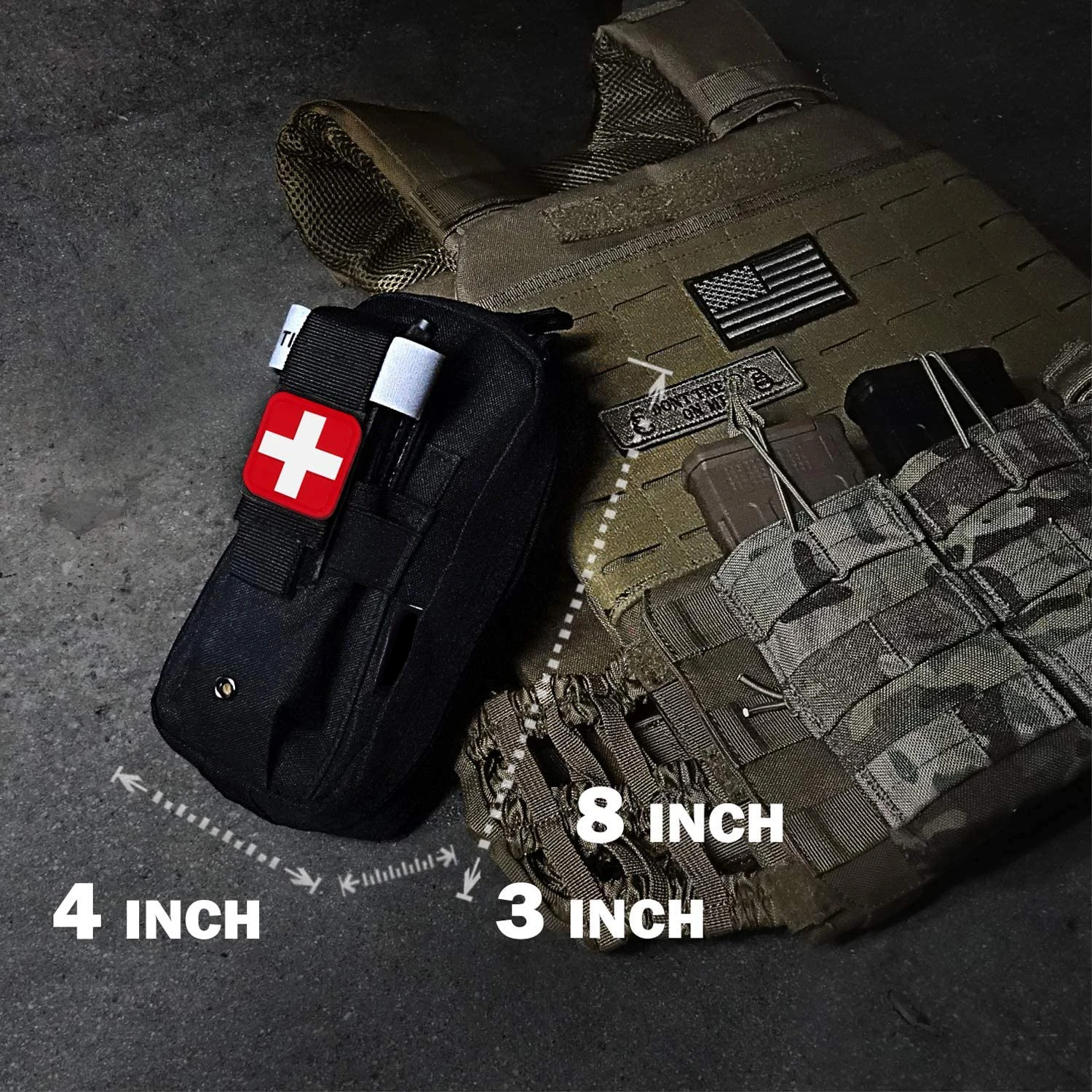 Upgrade Laser Cut Tan Ifak Trauma Emergency Molle Rip Away EMT Medical ...