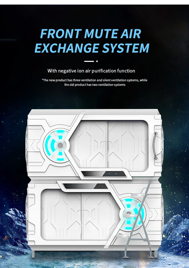 Modern Hotel Bed - Smart Capsule Pod for 3-5 Star Hotels