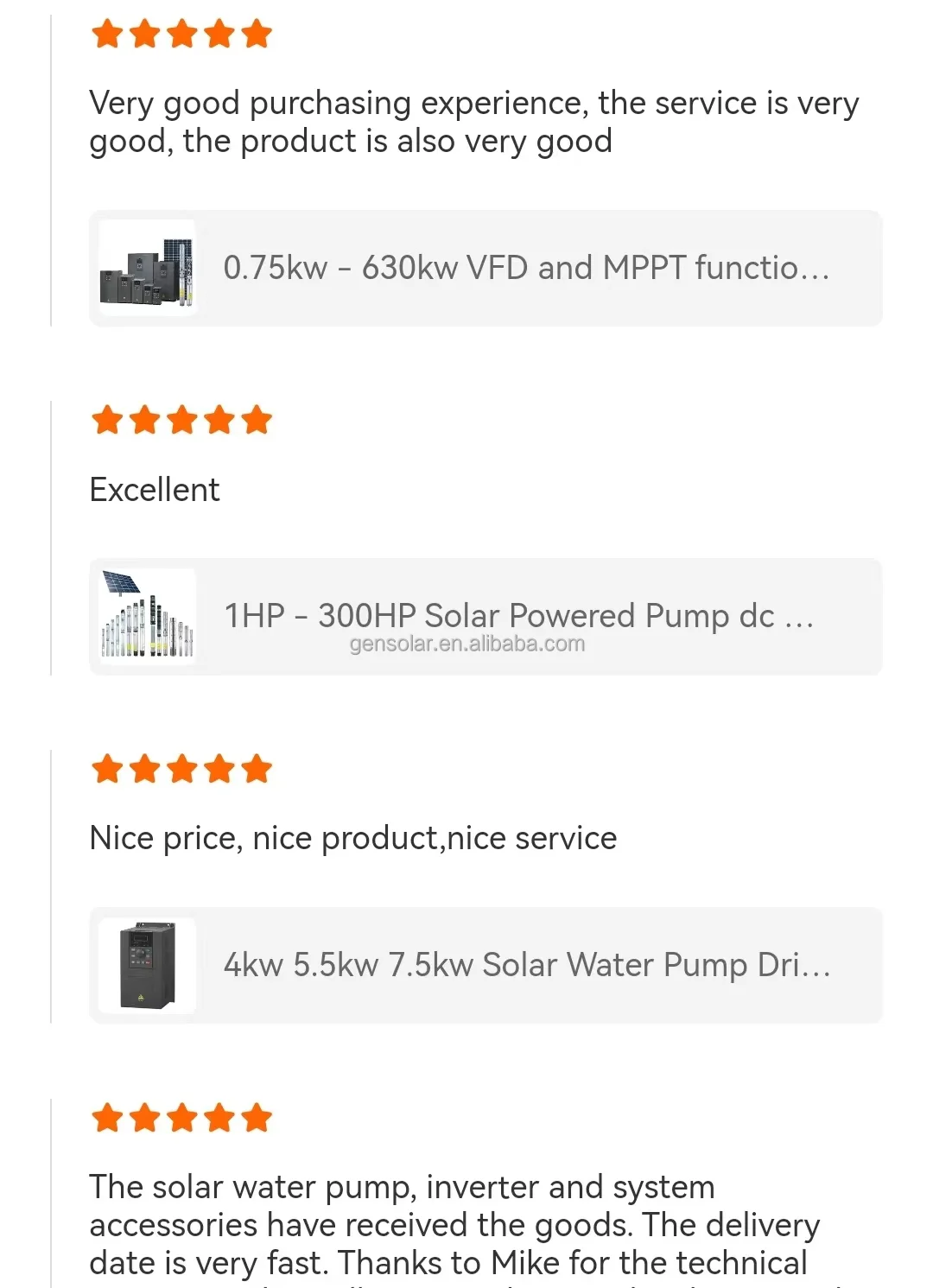 5.5kw Gensolar Gs500 Series Solar Powered Borehole Water Pump Inverter ...