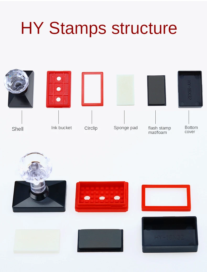 Eco Friendly Pre Ink Self Inking Photosensitive Office Flash Stamp with ...