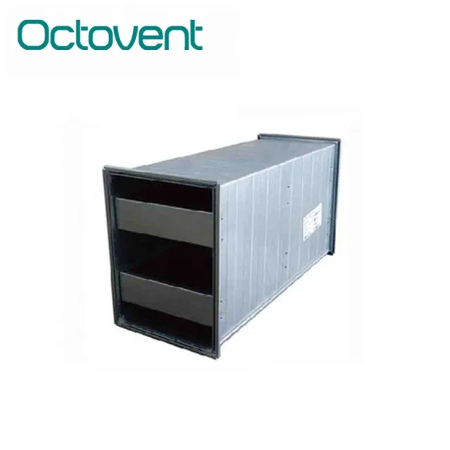 Ventilation System Square Muffler Air Duct Silencer Sound-Proof ...