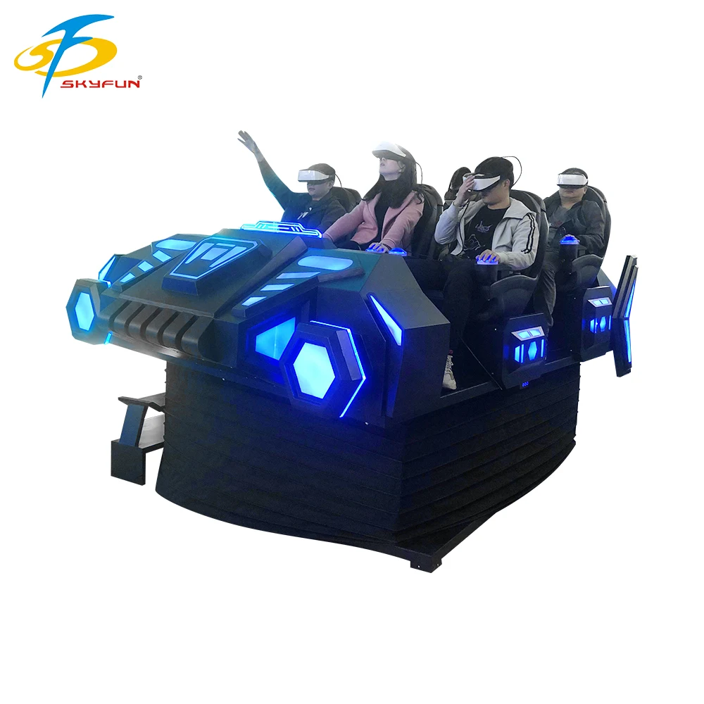 Indoor Amusement 9d Virtual Reality Cinema Vr 6 Seats Chair Cinema Multiplayer Vr Simulator ...