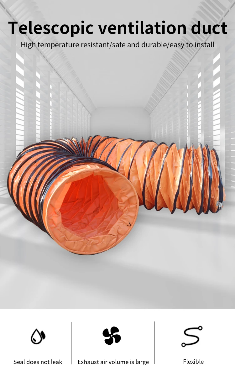 High Temperature Flexible Pvc Plastic Tube Spiral Insulated Ventilation ...