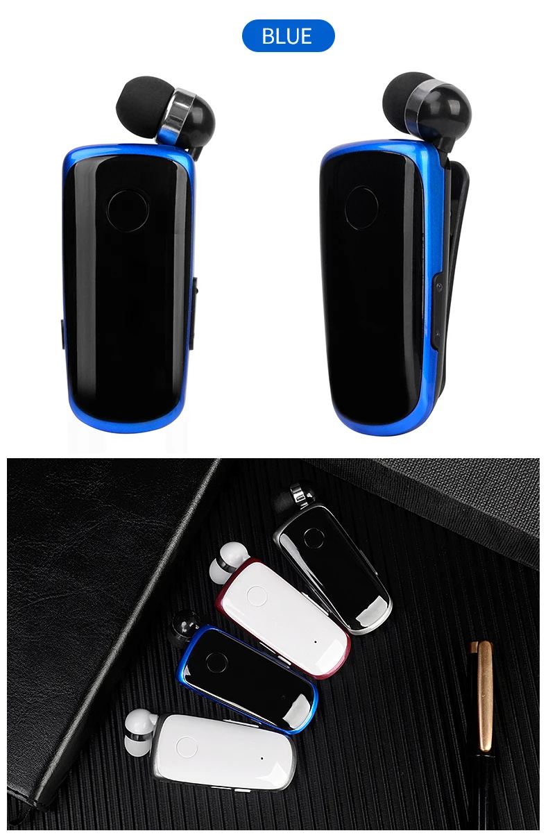 Wireless Headset Earbuds With Microphone In-ear Vibrating Alert Wear ...