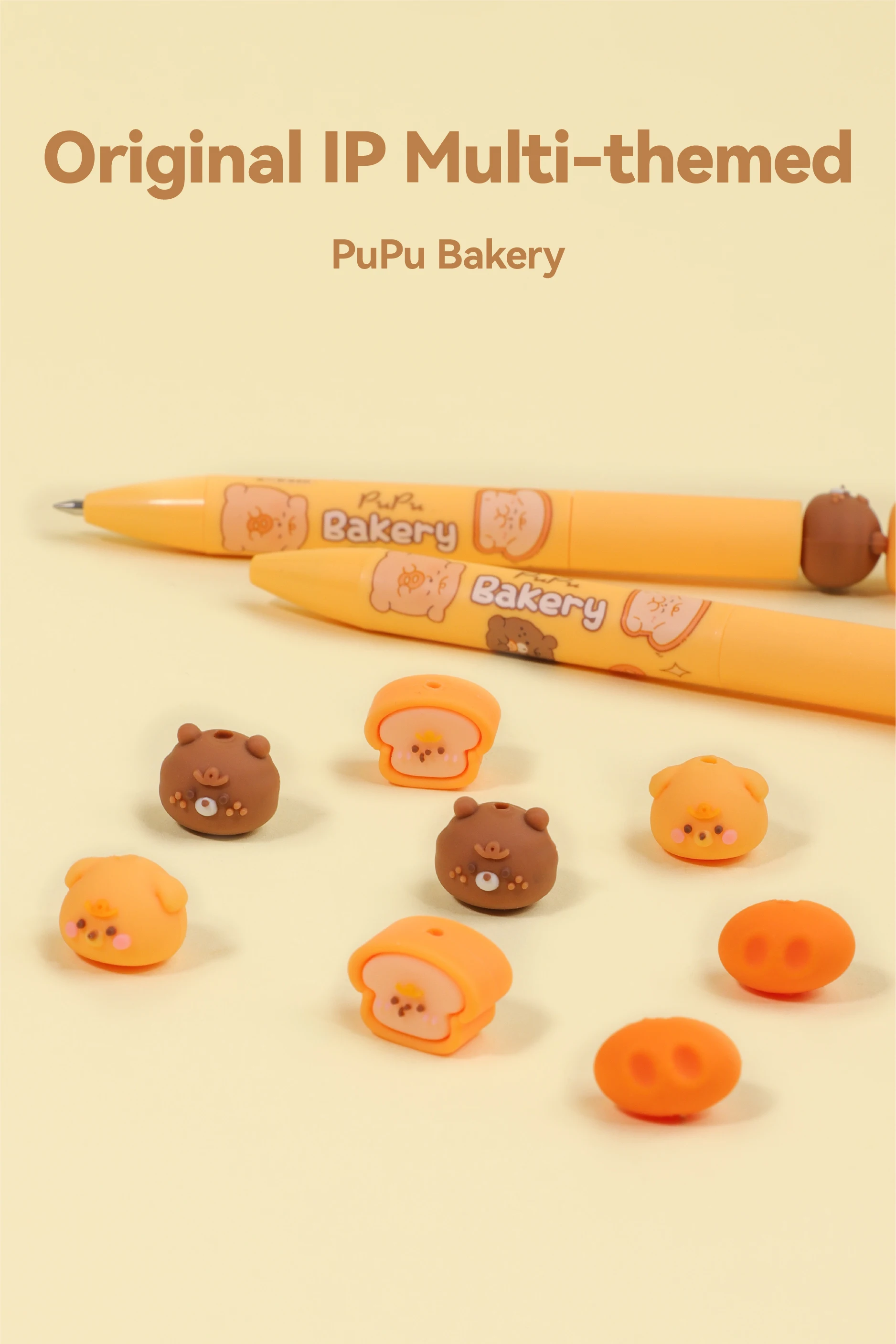 Kuki Creative Bread Shape Gel Pens for Students & Office