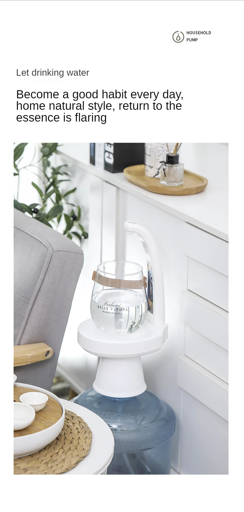 Free Sample Automatic Wireless Electric Drinking Water Bottle Dispenser ...