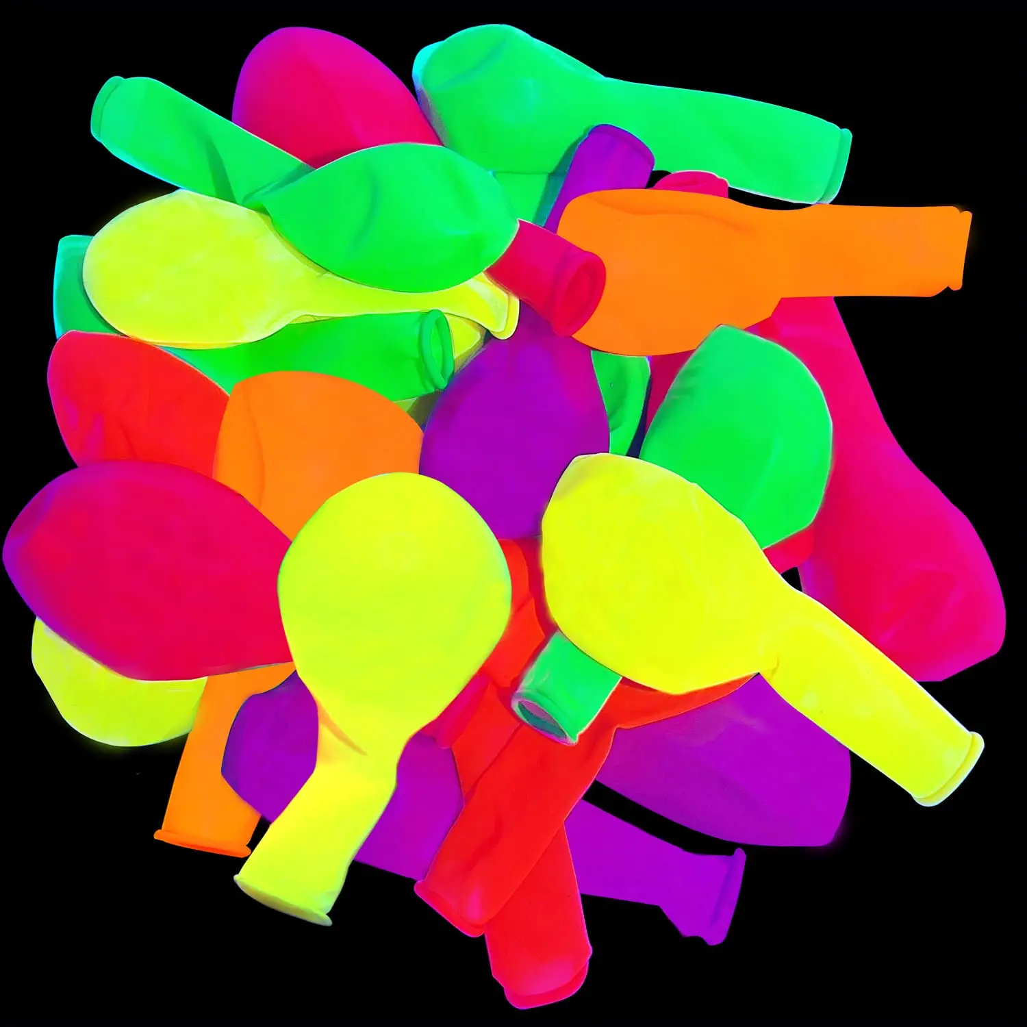 12inch UV Neon Balloons - Perfect for Party Decorations