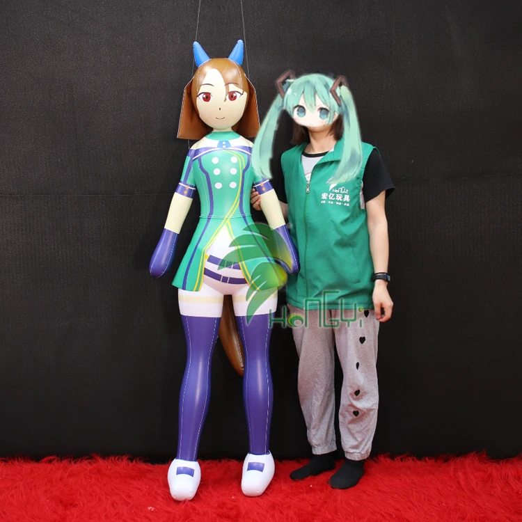 Hongyi Inflatable Short Hair Girl Doll Sph Toy Female Character With