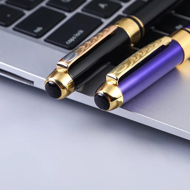 Heavy Luxury Pen - Customized Logo Business Big Fat Metal Roller Ball Pen