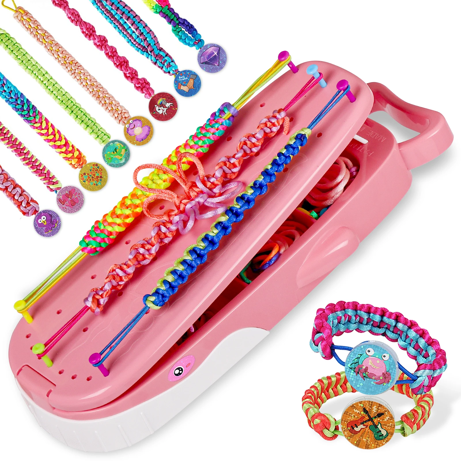 Exclusive Supplies Girls Diy Bracelet Knitting Machine Toys Cartoon ...