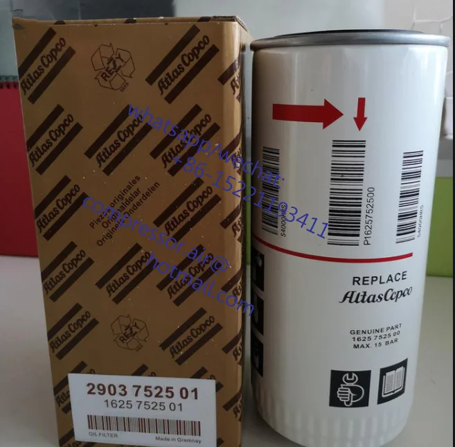 Atlas-filtro de aceite Copco, 1202804093, 1625480050, 1202804003 ...