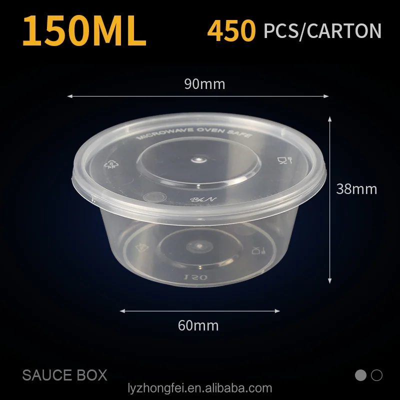 1 Ounce1oz 25ml 20ml Hinged Lid to Go Container Disposable Plastic ...