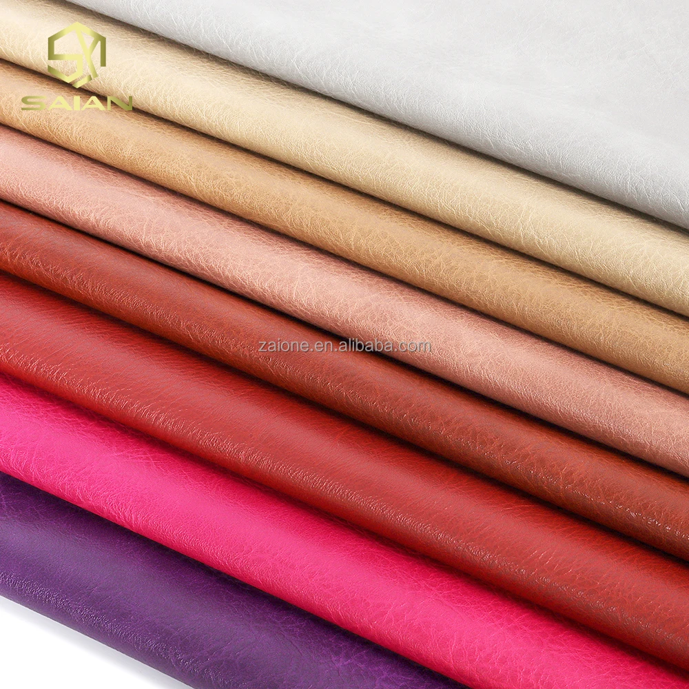 18x53Inch Retro Soft Smooth Crazy Horse Grain PVC Faux Leather Roll for ...