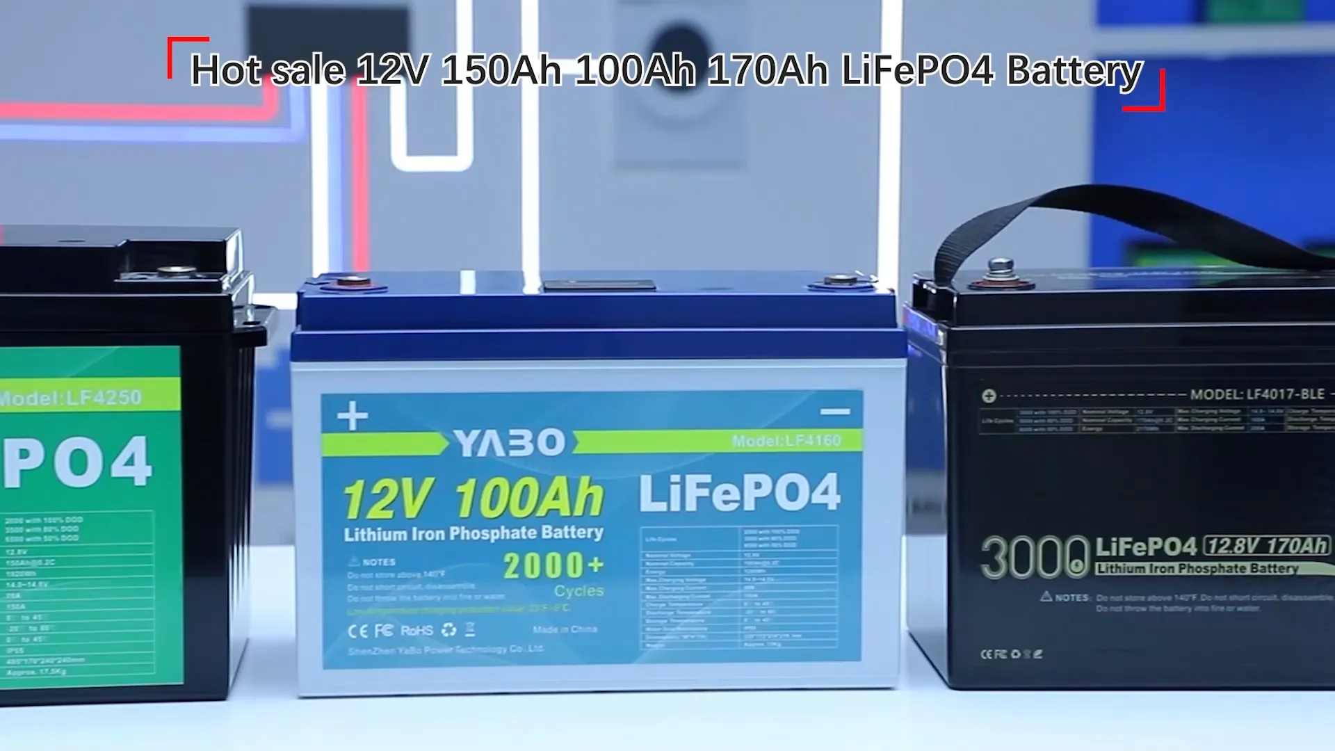 Replace The Lithium Ion Battery Lead-acid Gel Battery Yabo Custom Rv/ Camping Long Life Cycle ...