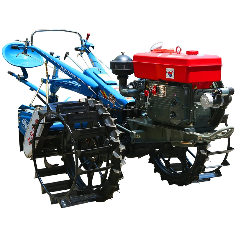 Two-wheeled cultivator walking tractor diesel engine hand-held power ...