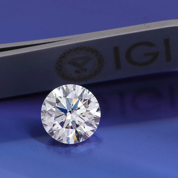 Igi Certificate Round Brilliant Cut 1.07ct D Color 0.3ct To3.0ct Lab Diamonds - Buy Lab Diamonds ...