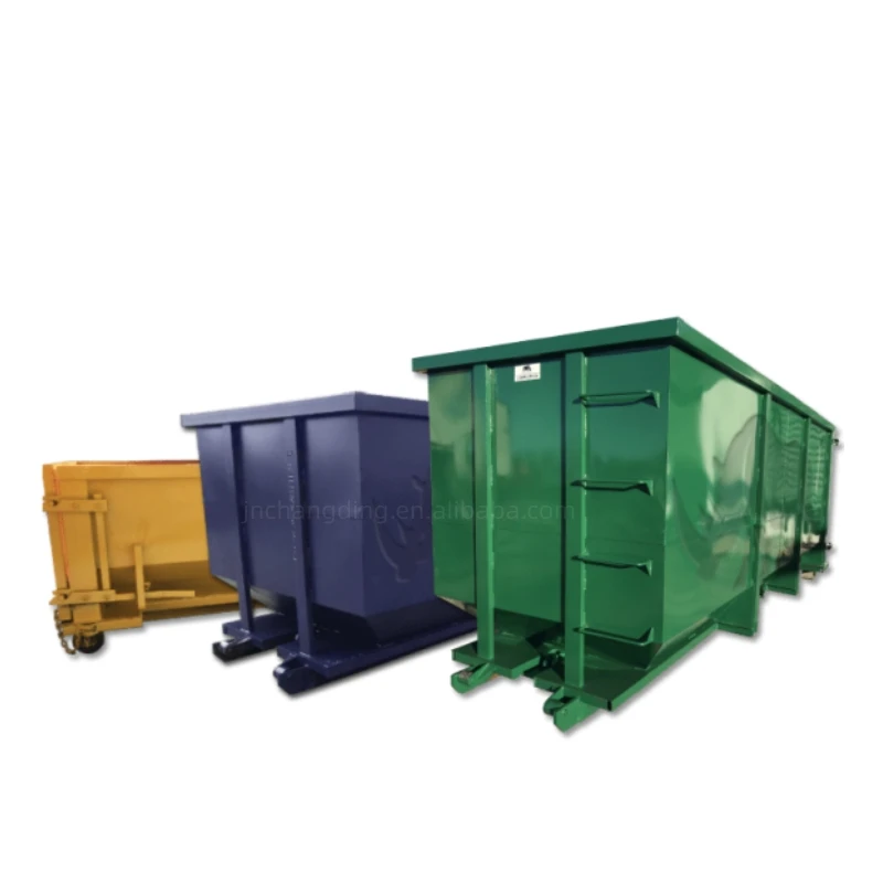 12m Outdoor Waste System Scrap Metal Hook Lift Bin Roll Off Dumpster ...