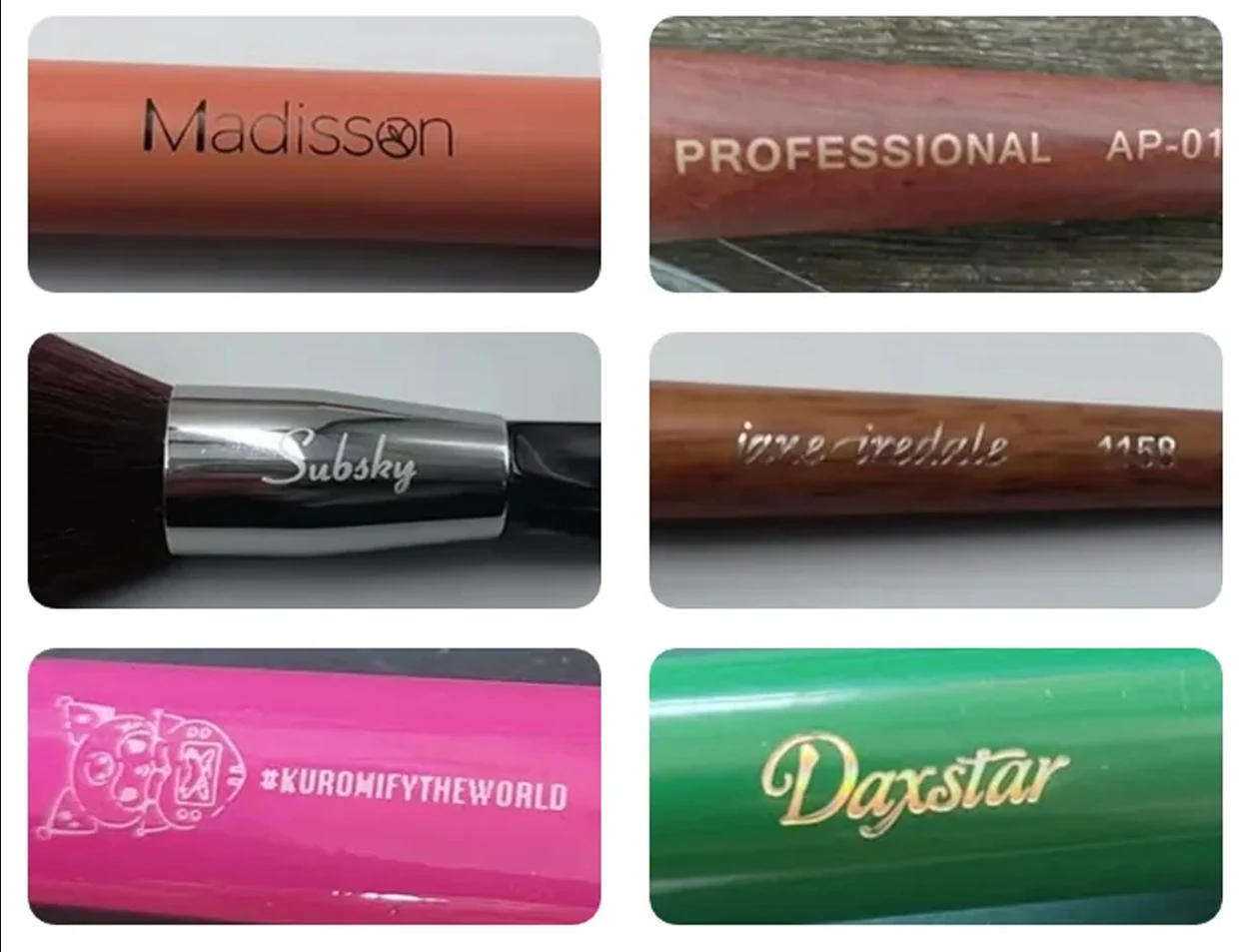 High Quality Custom Luxury Rhinestone Makeup Brush Set Unique ...