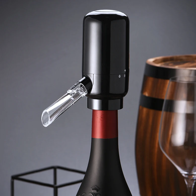 Touch Button Control Wine Decanter Pump Dispenser Wine Pourer - Buy ...