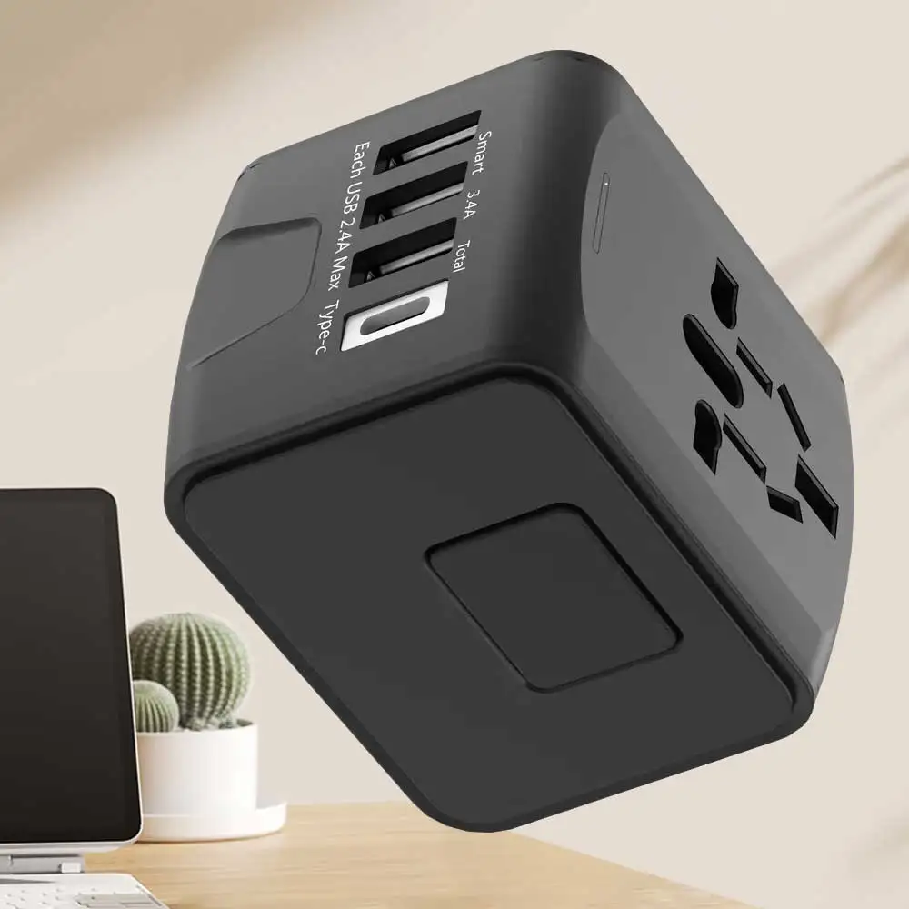 Oswell Travel Adapter Plug All In One Universal With Usb And Type-c ...