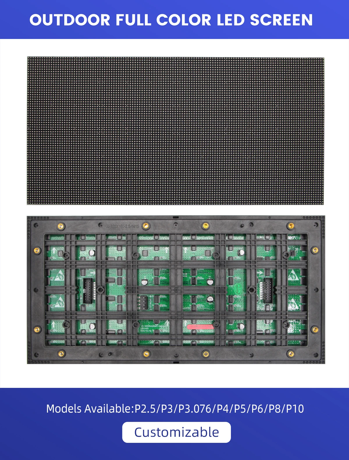 P8 Billboards Stage Background Outdoor Advertising Led Display Screen ...